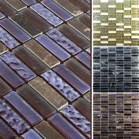 Mosaïque Verre Pierre Naturelle Emperador