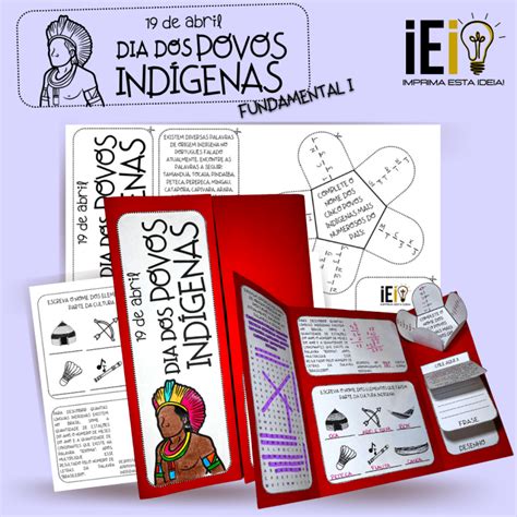Lapbook Dia Dos Povos Ind Genas Imprima Esta Ideia