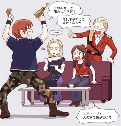 Claire Redfield Alexia Ashford Steve Burnside And Alfred Ashford