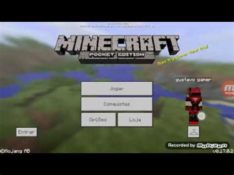 A Minha Nova Skin Do Minecraft Pe Youtube