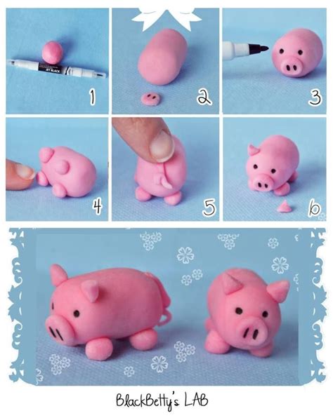 Cómo hacer animales de plastilina Figuras de fondant paso a paso