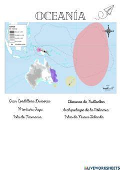 Oceania Relieve Idioma Espa Ol O Castellano Curso Nivel Tercer