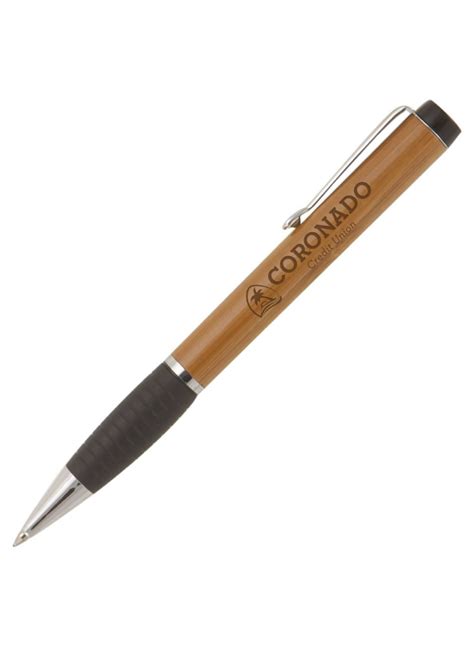 Stylo bille publicitaire personnalisé en bambou éco responsable à