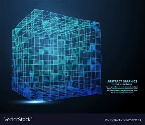 Abstract Cube Royalty Free Vector Image VectorStock