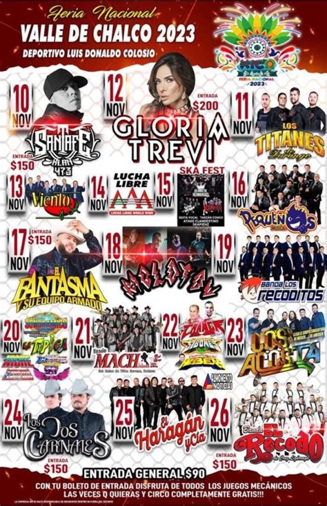 Programa Feria de Valle de Chalco 2023 Ferias de México y Eventos