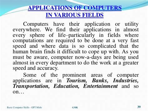 basic computer skills a seminar by mohan kumar g lecturer