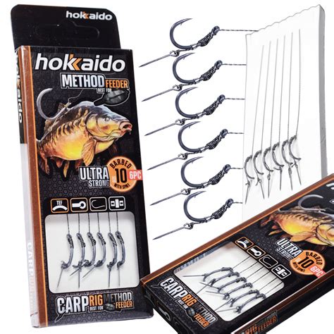 HOKKAIDO PRZYPON HAK 10 METHOD FEEDER Z IGŁĄ 10cm W25009 10
