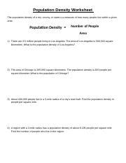 Population Worksheets Worksheets Library