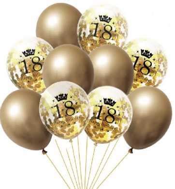 Zestaw balonów 5szt op nietoperz Balony foliowe konfetti do balonów