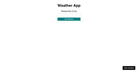 React Open Weather Icons Examples CodeSandbox