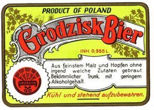 Drink Label Grodzisk Bier Browar W Grodzisku Wielkopolskim PolandCol