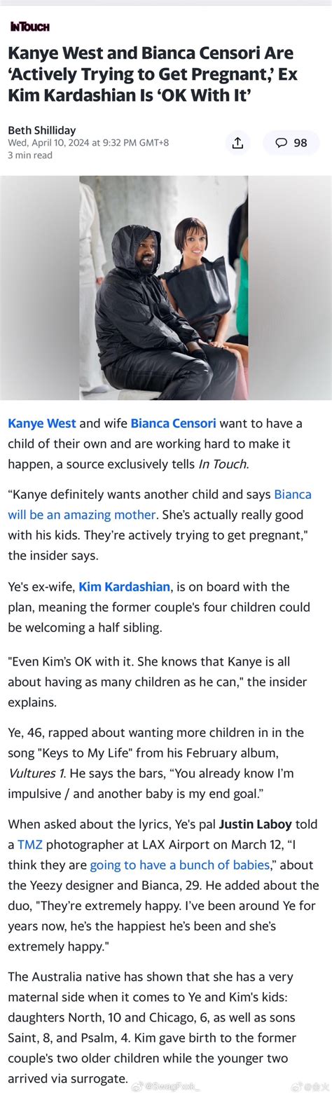 Kanye West Bianca