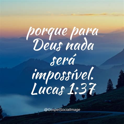 Imagem Bíblica Deus do Impossível Lucas 1 37 Imagens Bíblicas