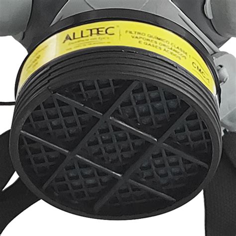 Máscara Respirador 1 4 Facial Mastt Alltec 2001 VO GA Filtro de Uma Via