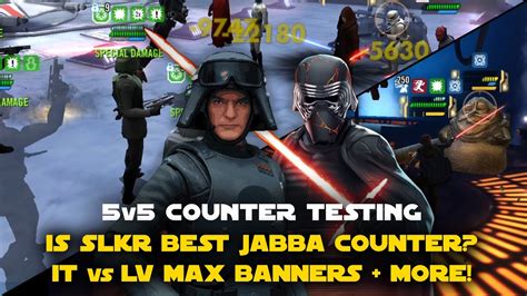 5v5 SLKR Vs Jabba Troopers Vs LV CLS Vs Aphra Raddus Vs Iden Omi