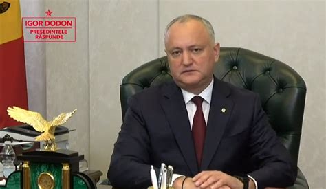 Igor Dodon Alegerile din noiembrie sunt primele în zece ani care nu
