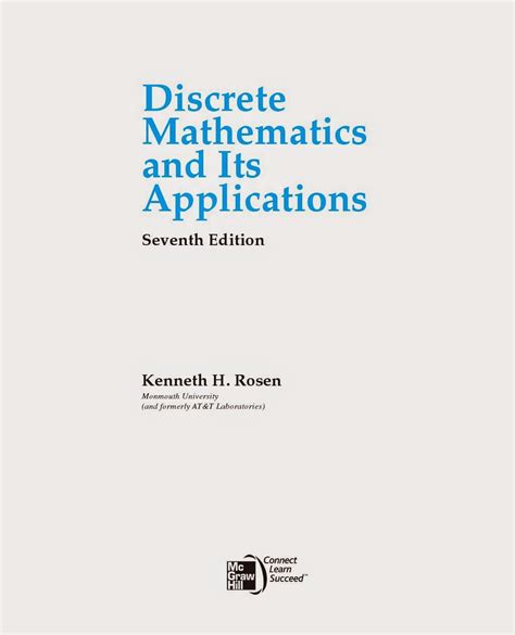 cse boi discrete mathematics and its applications rosen 7th edition with solution