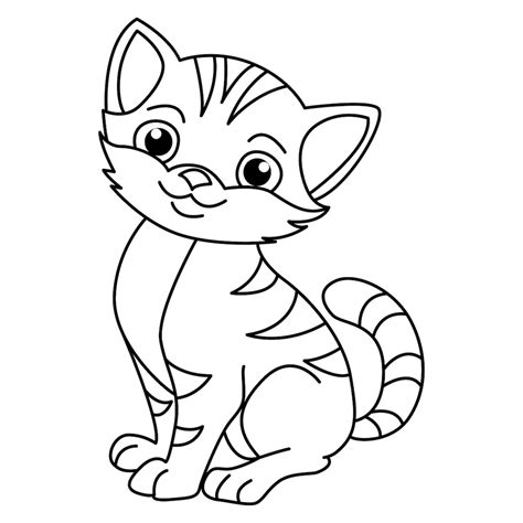 Coloriage Chaton mignon Dessin à colorier