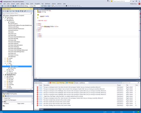 asp net mvc vs intellisense not working in razor views in a hot sex picture
