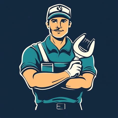 A Drawing Of A Man With A Hat On His Head Premium Ai Generated Image