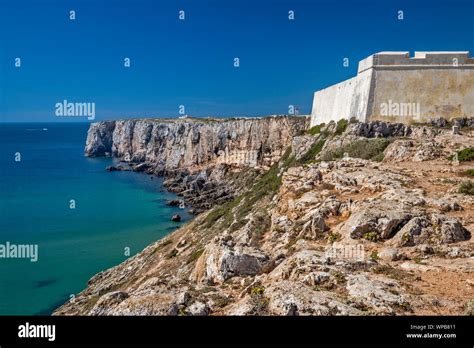 Fortaleza De Sagres Fortress Ponta De Sagres Over Atlantic Ocean In