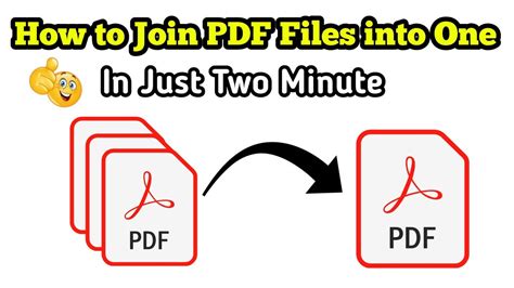 how to join many pdfs into one how to connect pdf files into one document youtube