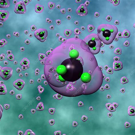 Methane Molecules Illustration Stock Image C047 9680 Science