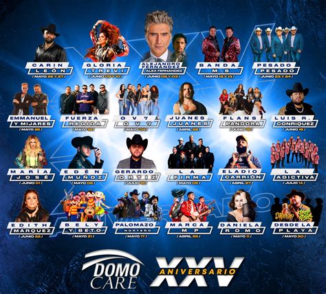 Artistas Domo Care 2023 BOLETOS Ferias de México y Eventos