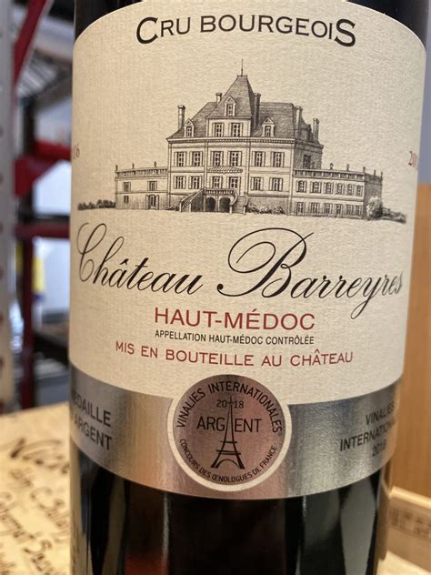 CHATEAU BARREYRES HAUT MEDOC 1 5L Perk S Beer Beverage
