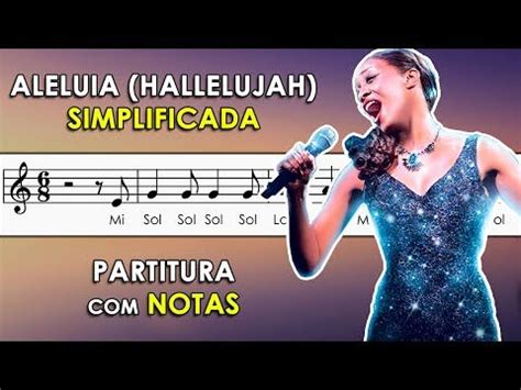 Aleluia Hallelujah Partitura Notas Flauta Doce Violino E
