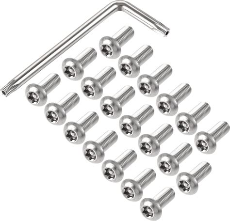 Amazon Uxcell M X Mm Stainless Steel Button Head Torx