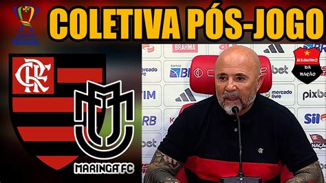 COLETIVA SAMPAOLI PÓS JOGO FLAMENGO X MARINGÁ 3ª FASE COPA DO