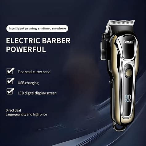 Kemei Kemei KM PG1990A Cortapelos eléctrico recargable con batería de