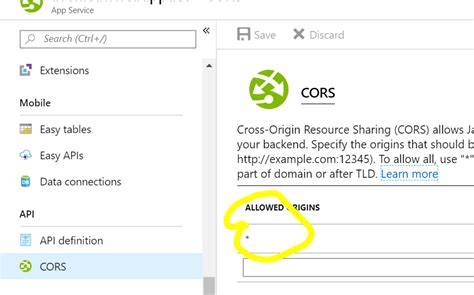 Botframework How To Enable Azure CORS For Framework Stack Overflow