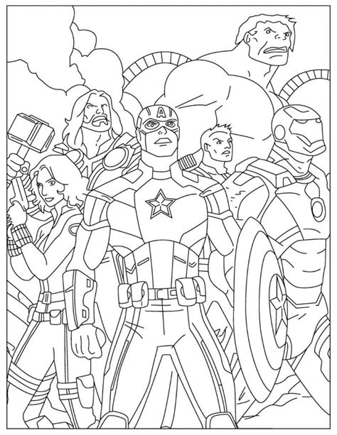 Dibujos Para Colorear Vengadores Infinity War Dibujos Para Colorear