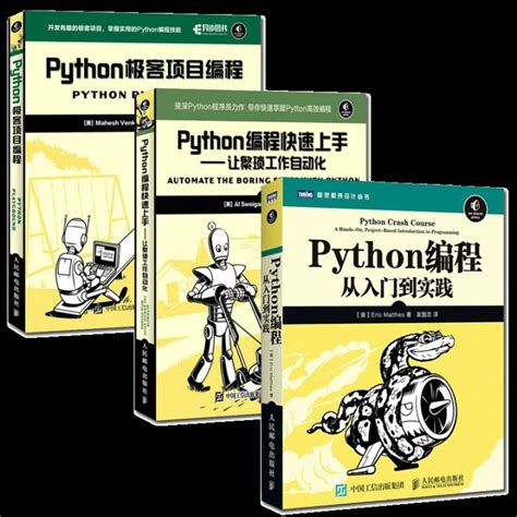 hot sell 3 books programming books python programming from entry to practice python programming