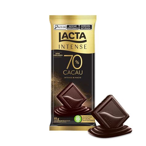 Chocolate 70 Cacau Lacta Intense Pacote 85g Mondelez