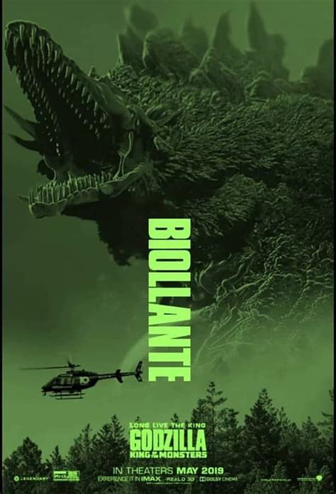 Biollante Fan Art Poster King Kong Kaiju Size Chart Godzilla Vs King