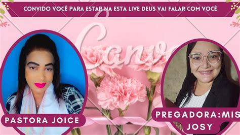 pastora Joyce está transmitindo ao vivo YouTube
