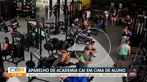 APARELHO DE ACADEMIA CAI EM ALUNO E CAUSA GRAVE LESÃO YouTube