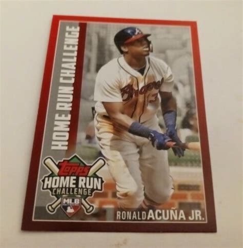 2019 Topps Home Run Challenge Baseball HRC 16 Ronald Acuna Jr Atlanta