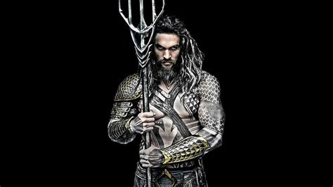 HD Wallpaper Jason Momoa Aquaman Justice League Black Background