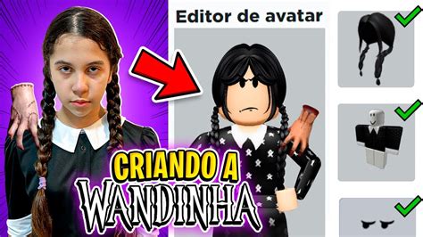 FIZ O SKIN DA WANDINHA NO ROBLOX Sarah de Araújo Games YouTube