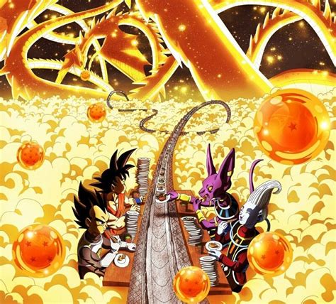 Lord Beerus Goku Vegeta And Whis Dragon Ball Super Dragon Balls