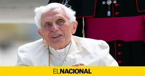 Muere el papa emérito Benedicto XVI