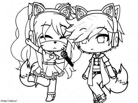 Vida Gacha Gratis Para Colorear