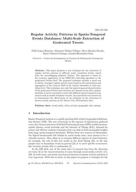 pdf regular activity patterns in spatio temporal events databases multi scale extraction of