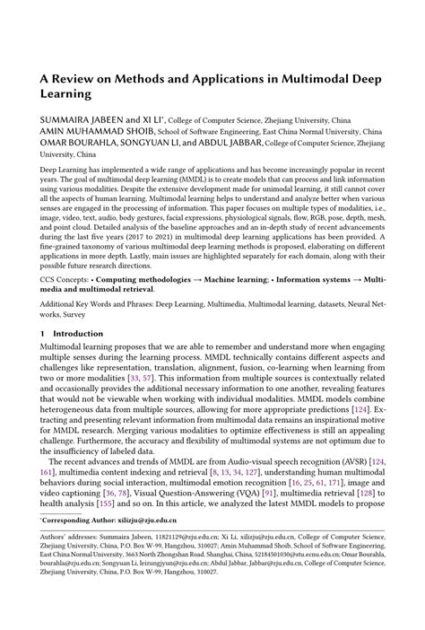 pdf a review on methods and applications in multimodal deep learning