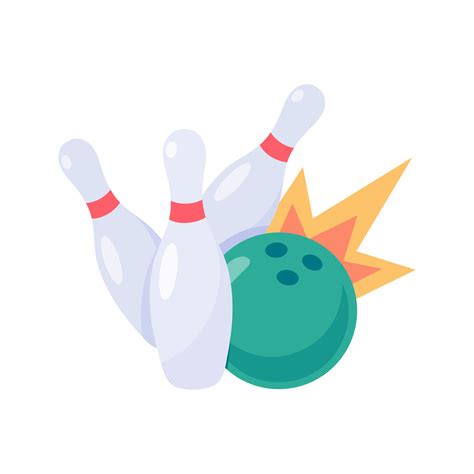 Free A Bowling Ball That Rolls To Hit The Pin Png With