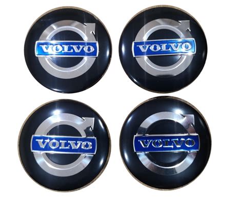 Volvo NAKLEJKI EMBLEMATY 56mm 4SZT ALUMINIOWE Dekle dekielki za 50 zł z